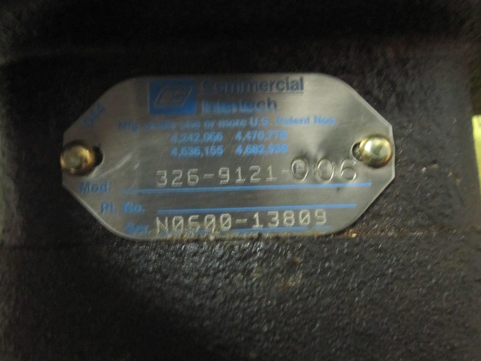 COMMERCIAL HYDRAULIC PUMP - VMZ Corporation