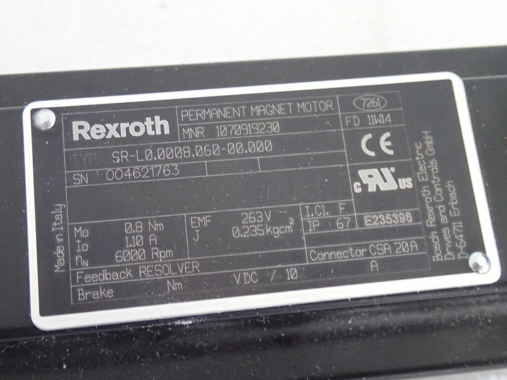 PERMANENT SERVO MOTOR - VMZ Corporation